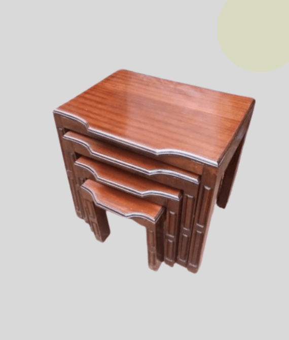 Mahogany Nested Stools - Sikam Furniture & Interior Design