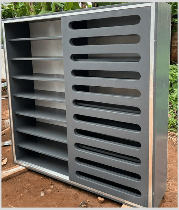 Shoe Rack with Sliding Doors - Sikam Furniture & Interior Design