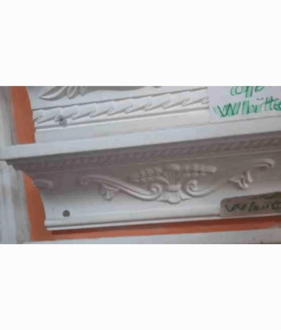 #02 Gypsum Powder Cornice 4″x 8ft - Sikam Furniture & Interior Design